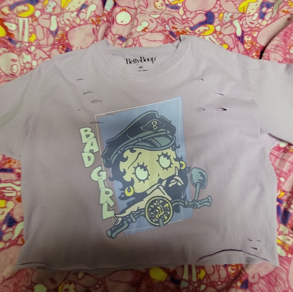 Betty Boop | Tops | Betty Boop Crop Top | Poshmark